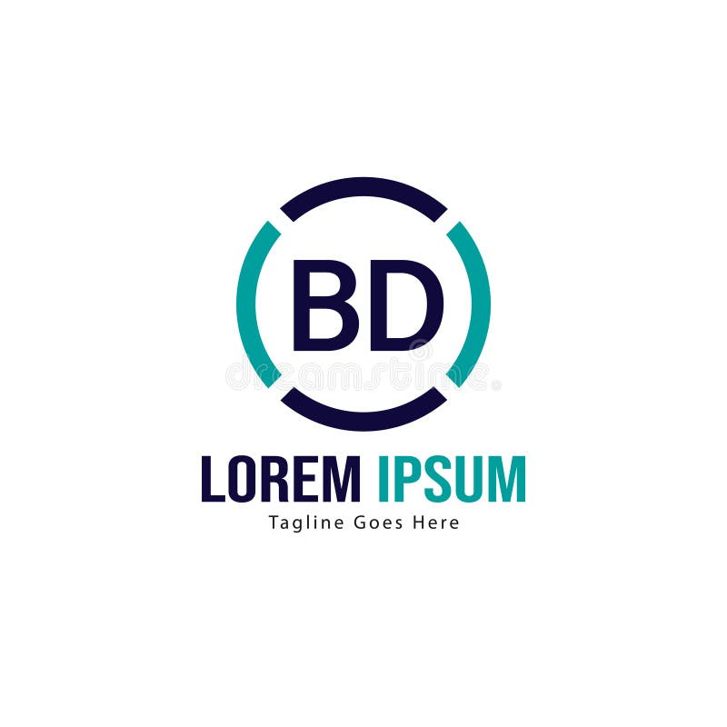 BD Letter Logo Design. Creative Modern BD Letters Icon Illustration ...