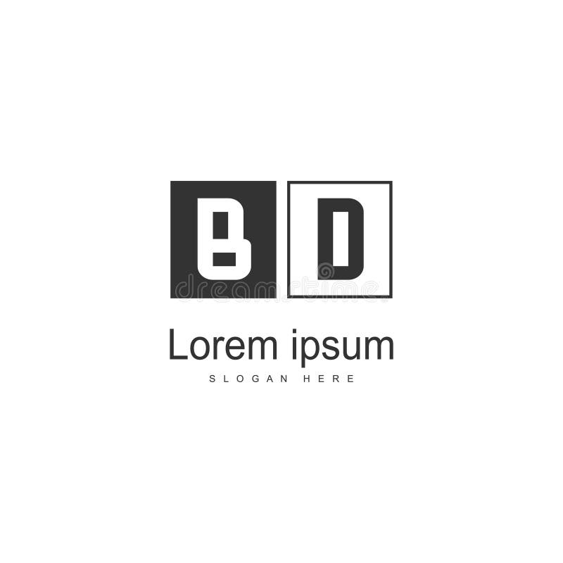 BD Letter Logo Design. Creative Modern BD Letters Icon Illustration ...