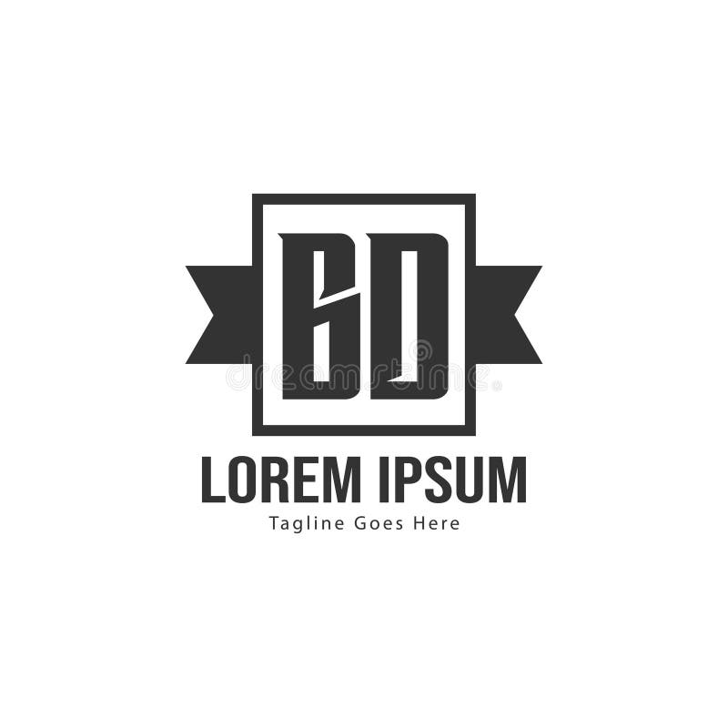BD Letter Logo Design. Creative Modern BD Letters Icon Illustration ...