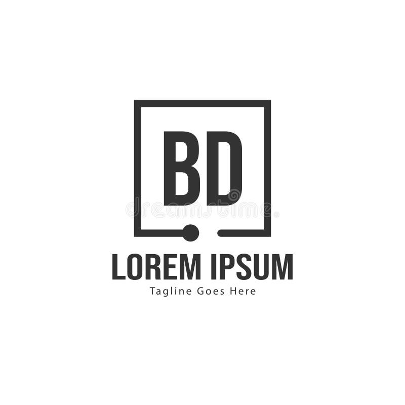 BD Letter Logo Design. Creative Modern BD Letters Icon Illustration ...