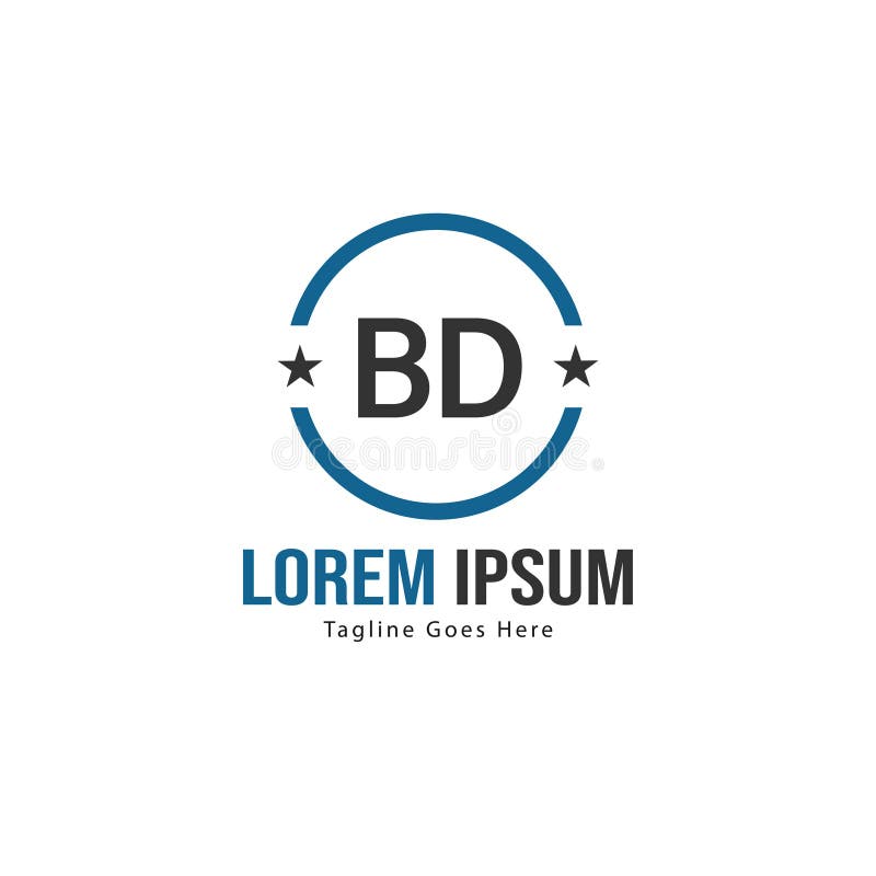 BD Letter Logo Design. Creative Modern BD Letters Icon Illustration ...