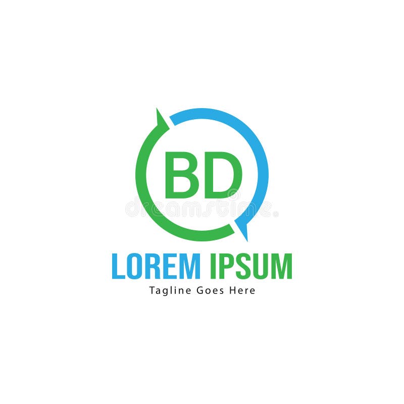 BD Letter Logo Design. Creative Modern BD Letters Icon Illustration ...