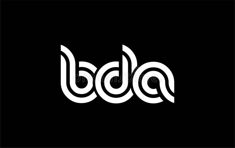 BDA Creative Unique Modern Letter Logo Design Stock Illustration ...