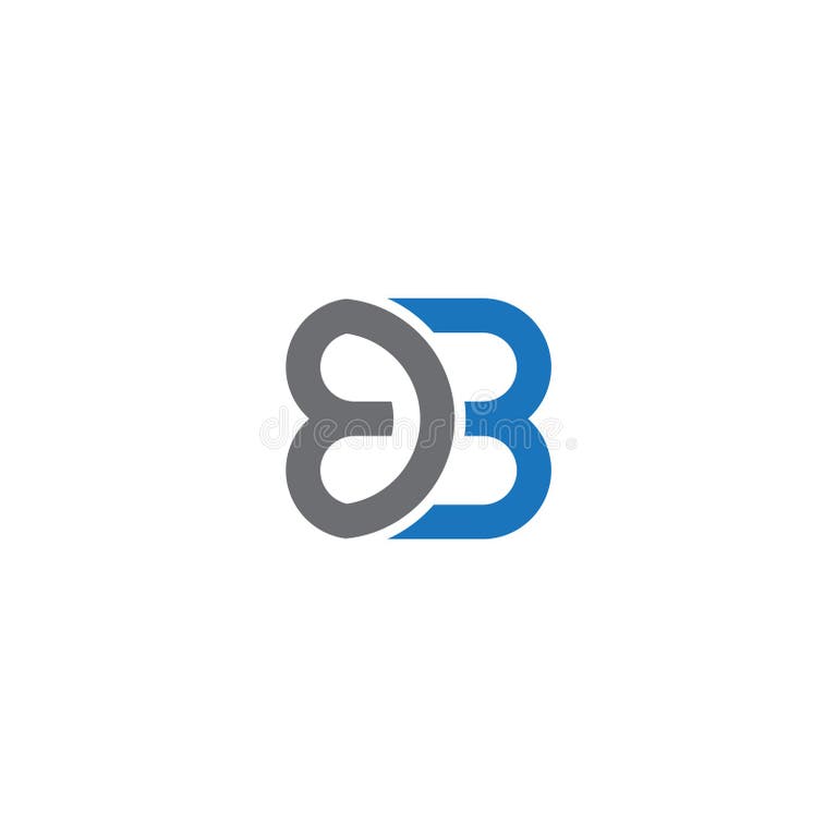 BDB Letter Monogram Initial Logo Design Template Vector Illustration ...