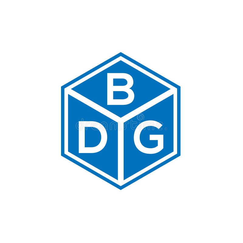 BDG Letter Logo Design on Black Background. BDG Creative Initials ...