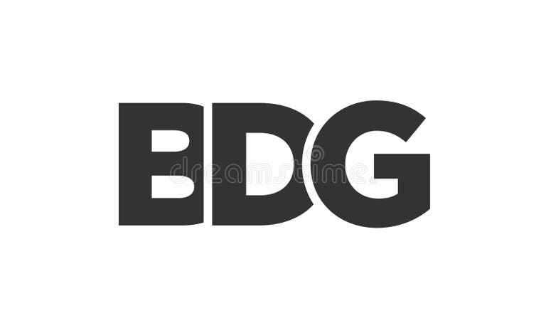 BDG Logo Design Template with Strong and Modern Bold Text. Initial ...