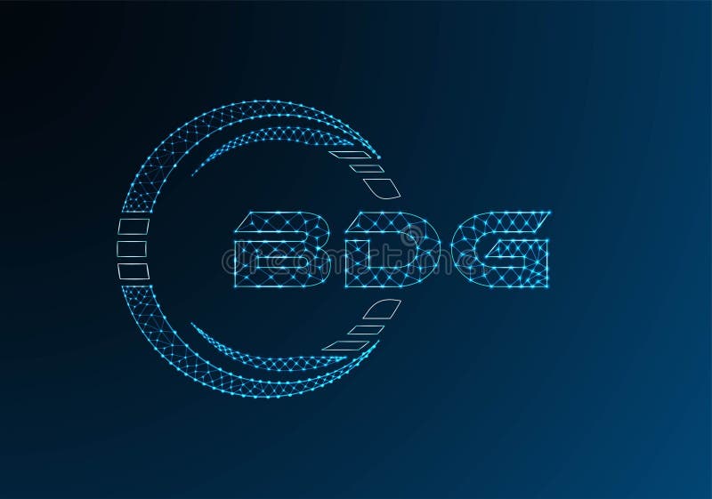 BDG Low Poly Letter Logo Vector Design. Stock Vector - Illustration of ...