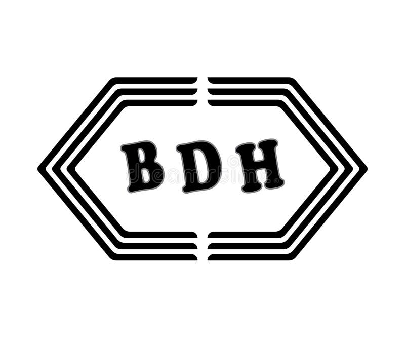 BDH Letter Logo Design. BDH Simple and Modern Monogram Logo Stock ...