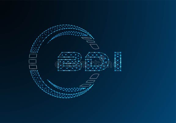 BDI Low Poly Letter Logo Vector Design. BDI Stock Vector - Illustration ...