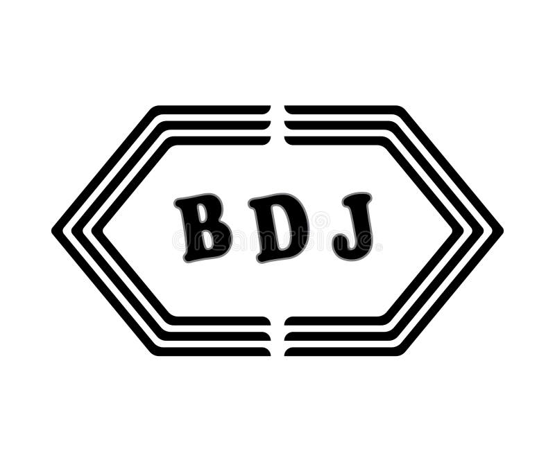 BDJ Letter Logo Design. BDJ Simple and Modern Monogram Logo Stock ...