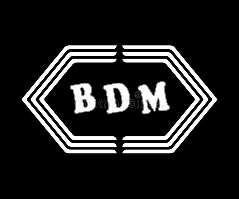 BDM Letter Logo Design. BDM Simple and Modern Monogram Logo Stock ...