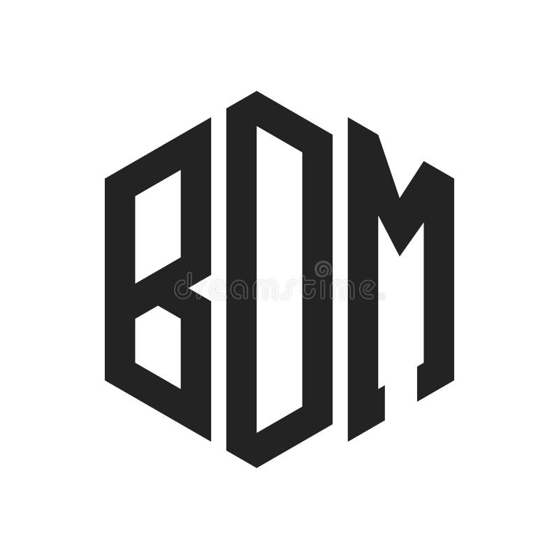BDM Logo Design. Initial Letter BDM Monogram Logo Using Hexagon Shape ...