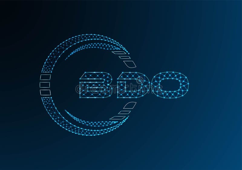 BDO Low Poly Letter Logo Vector Design. Stock Vector - Illustration of ...