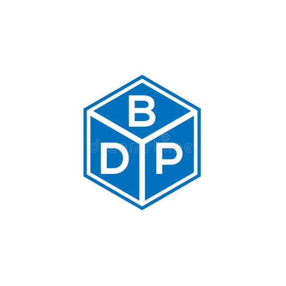 BDP Letter Logo Design on Black Background. BDP Creative Initials ...