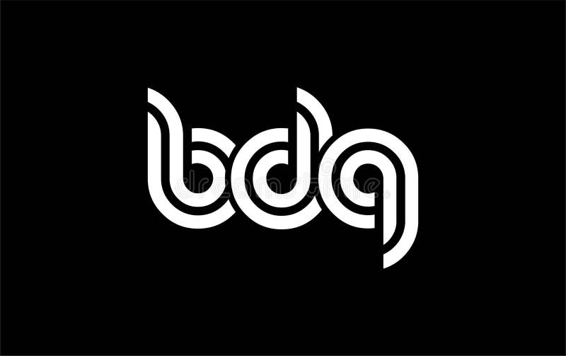 BDQ Creative Unique Modern Letter Logo Design Stock Illustration ...