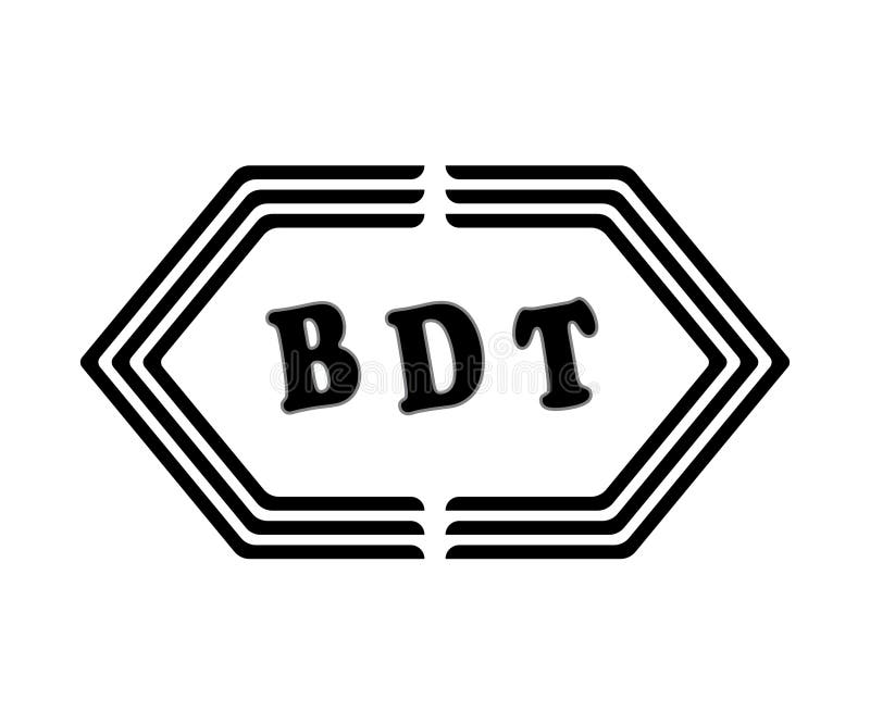 BDT Letter Logo Design. BDT Simple and Modern Monogram Logo Stock ...