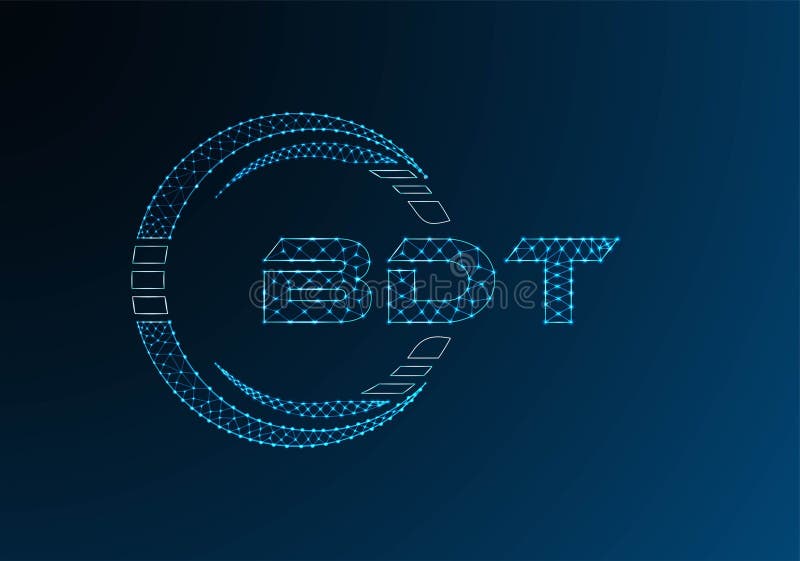 BDT Low Poly Letter Logo Vector Design. Stock Vector - Illustration of ...