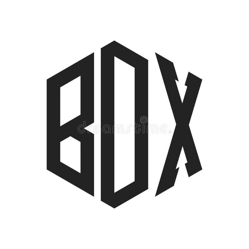 BDX Logo Design. Initial Letter BDX Monogram Logo Using Hexagon Shape ...