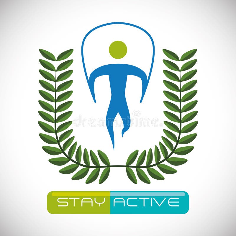 Be Active design stock vector. Illustration of recreation - 58660438
