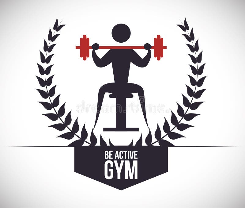 Be Active design stock vector. Illustration of athletic - 58660878