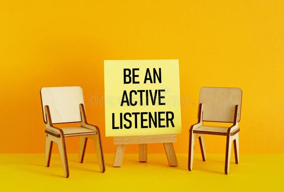 Be an Active Listener is Shown Using the Text Stock Image - Image of ...