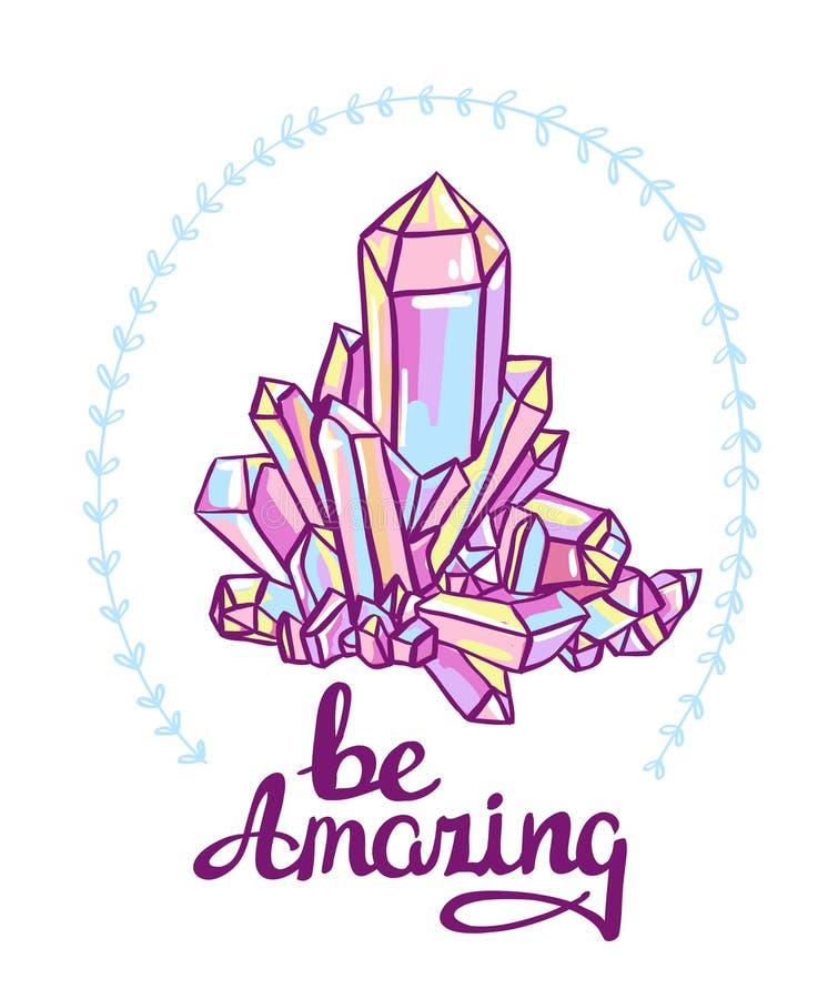 Be Amazing. Hand Drawn Calligraphic Vector Quote Stock Vector ...