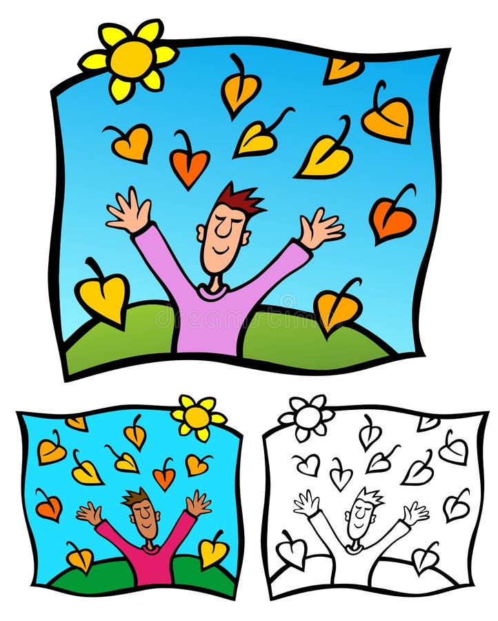 Be Autumn, Enjoying the Season Stock Vector - Illustration of cartoon ...