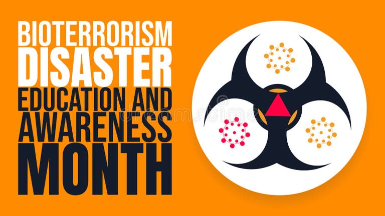 Be Aware, Be Ready, Bioterrorism Disaster Education Month Design ...