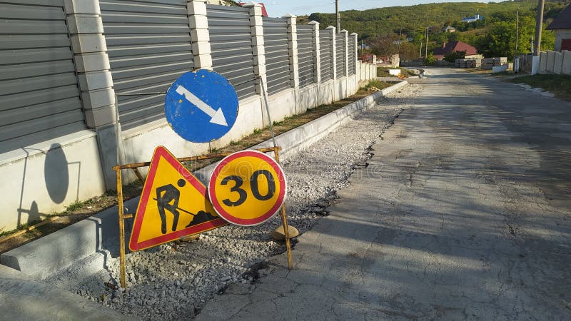 Be Aware of the Warning Signs Located on the Under Construction Roadway ...