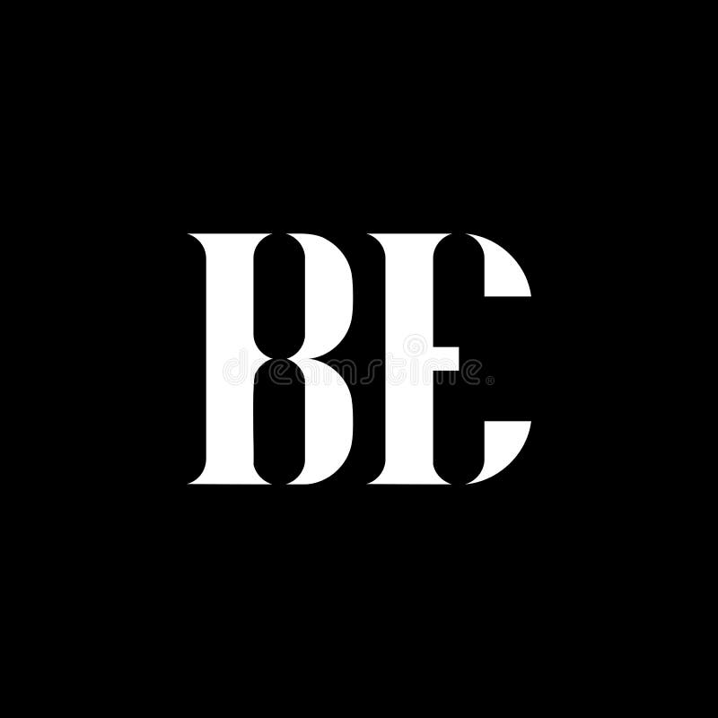 BE B E Letter Logo Design. Initial Letter BE Uppercase Monogram Logo ...