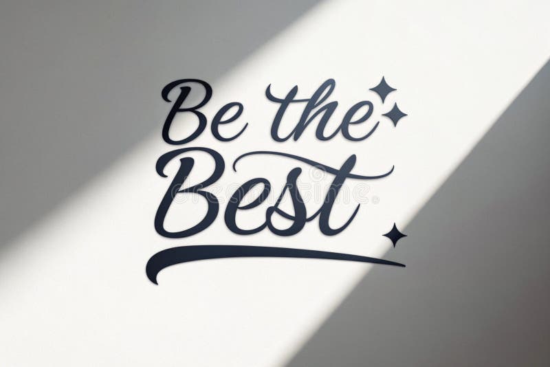 BE the BEST Cursive Inspirational Long Shadow Text Effect - Generated ...