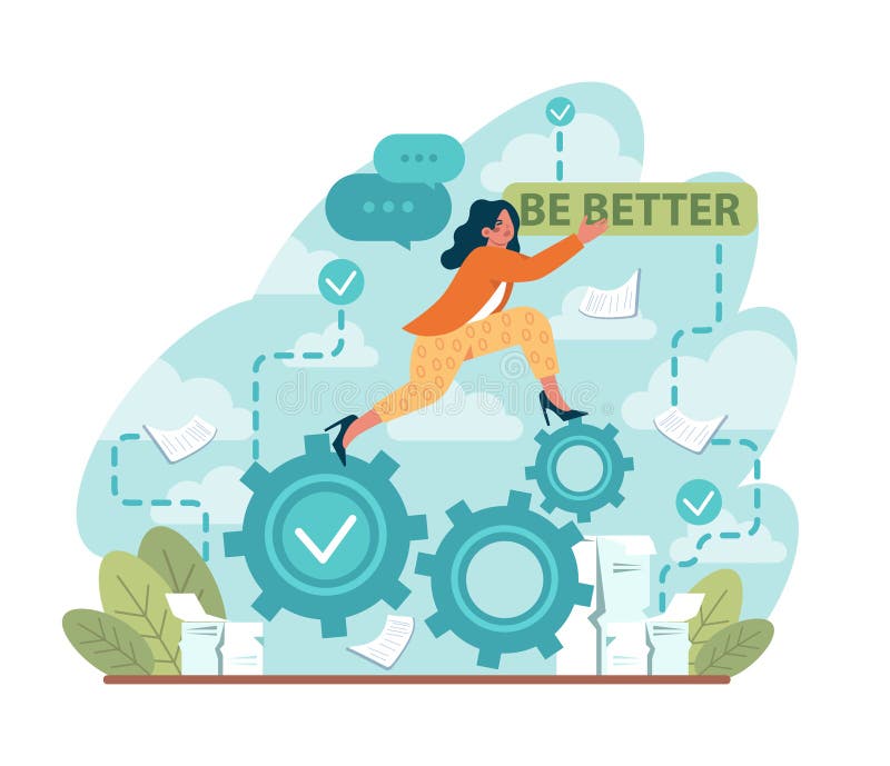 Be Better Concept. Idea of Business or Project Success, Personal Stock ...