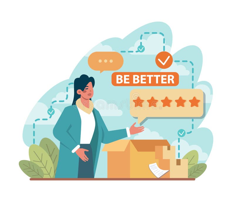 Be Better Concept. Idea of Business or Project Success, Personal Stock ...