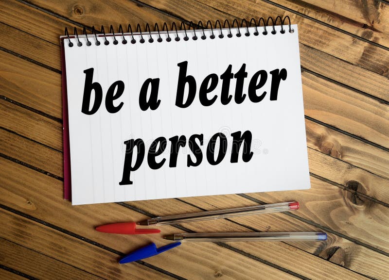 Be a better person word stock photo. Image of evolution - 58053688
