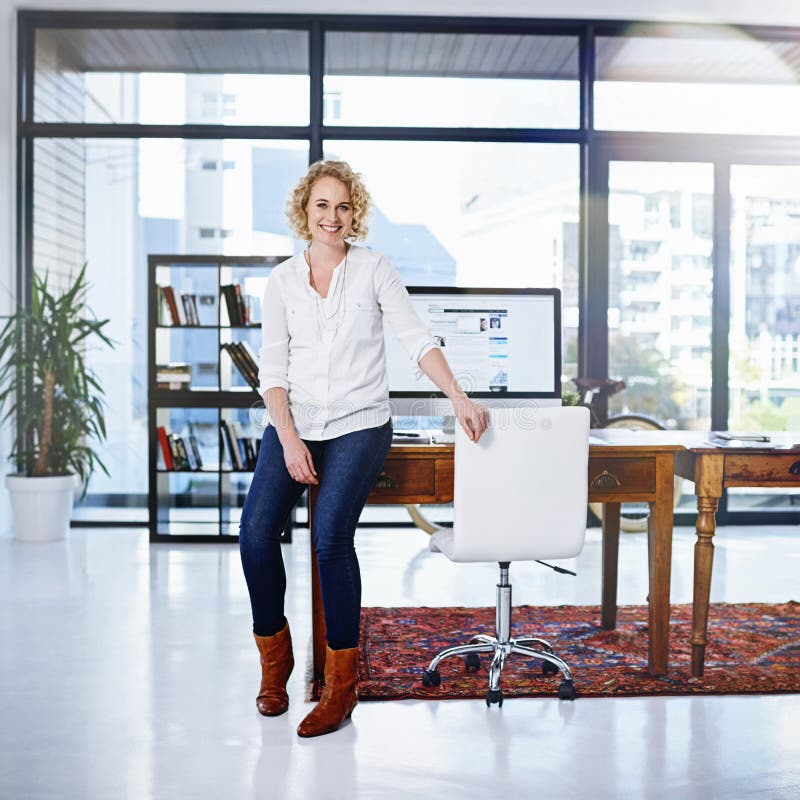 Be Bold, Take Risks and Work Hard. Portrait of a Young Businesswoman ...