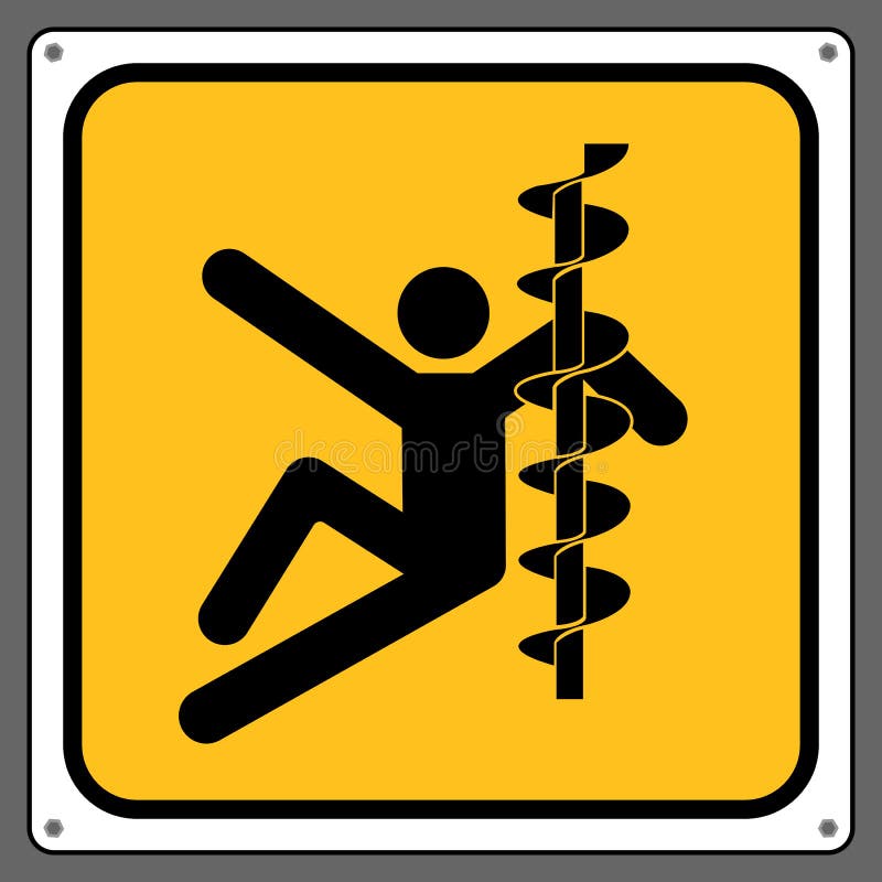 Be Careful of the Arm Being Hit by the Blade.,Caution Sign Stock Vector ...