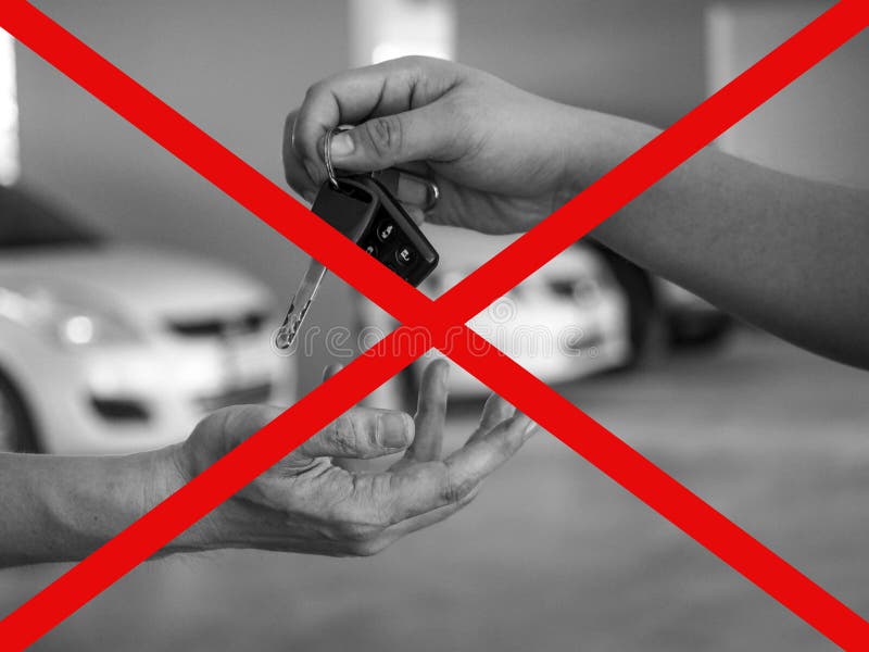 Be Careful about Giving the Car To Someone Else Stock Photo - Image of ...