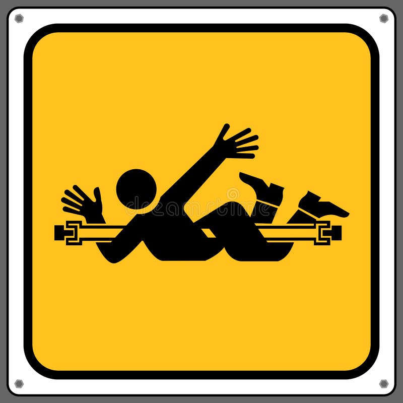 Be Careful, the Machine is Working Stock Vector - Illustration of ...