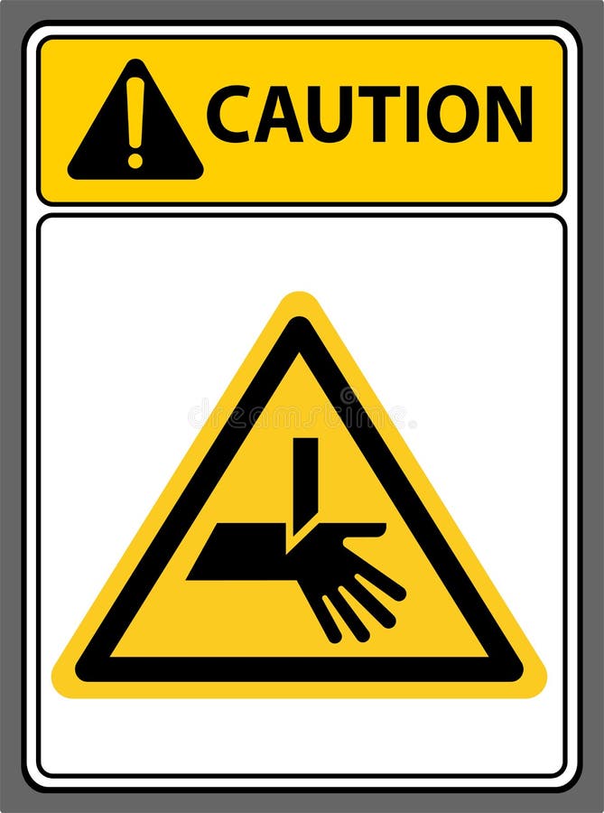 Be Careful of Sharp Objects that Cut Your Hand. Stock Vector ...