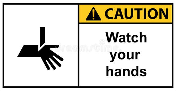 Be Careful of Sharp Objects that Cut Your Hand. Stock Vector ...