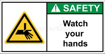 Be Careful of Sharp Objects that Cut Your Hand. Stock Vector ...