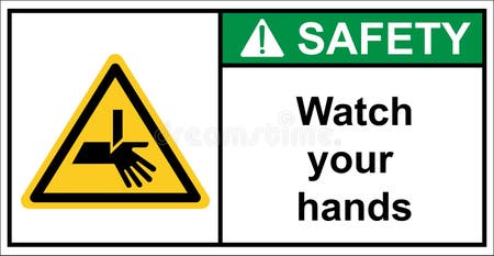 Be Careful of Sharp Objects that Cut Your Hand. Stock Vector ...