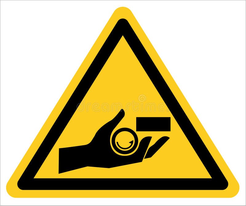 Be Careful with Your Hands Being Pinched by the Machine.Sign Danger ...