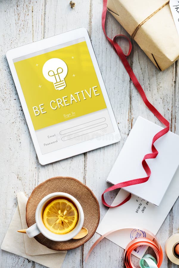 Be Creative Design Ideas Bulb Innovation Concept Stock Image - Image of ...