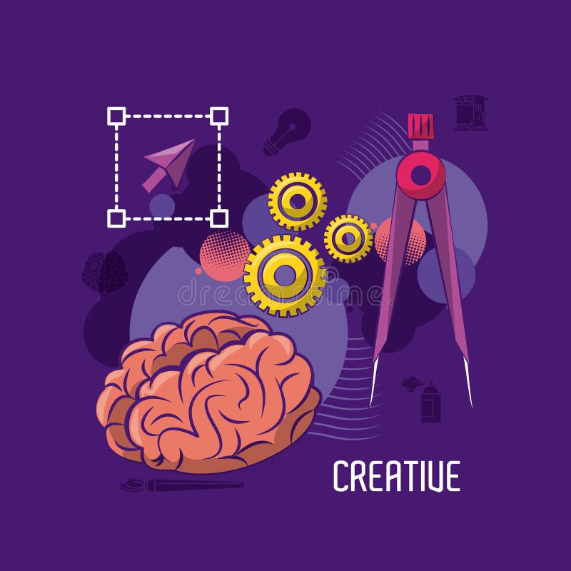 Be creative graphic design stock vector. Illustration of cartoons ...