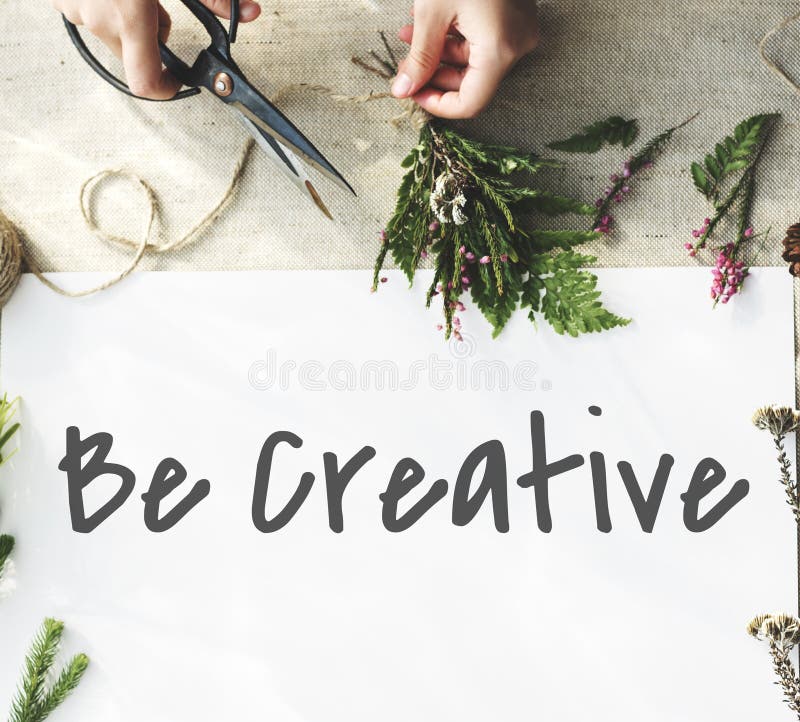 Be Creative Ideas Imagination Creativity Design Concept Stock Image ...