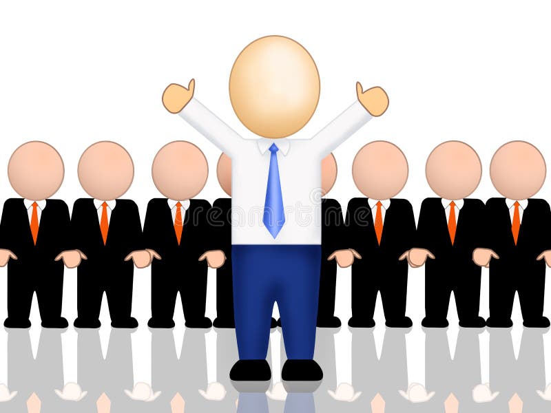 Be Different stock illustration. Illustration of group - 12240574