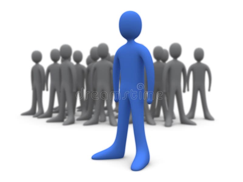 Be Different stock illustration. Illustration of leader - 1484260