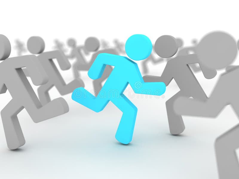 Be Different! stock illustration. Illustration of winner - 21949580