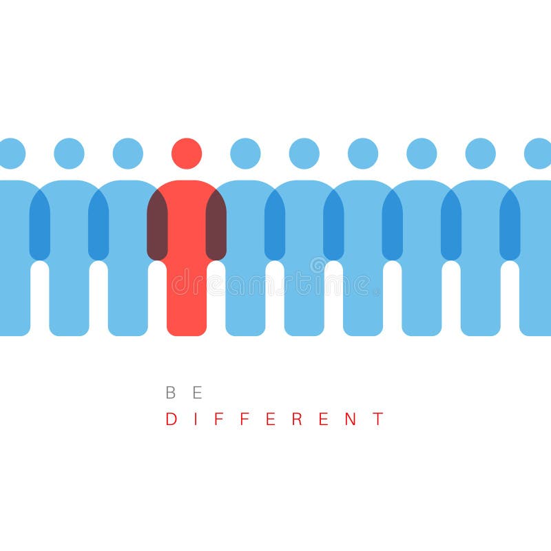 Different Individuality People Man Character Unique Stand Out Stock ... Different Individuality People Man Character Unique Stand Out Stock ...